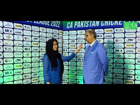 Mr. Ashfaq Yousuf Tola, President ICAP at “Pre - Launch Ceremony of CA Pakistan Cricket League 2022”