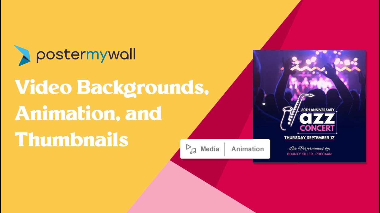 Introducing Video Backgrounds, Animation, and Thumbnails on PosterMyWall