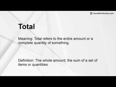 Total Meaning