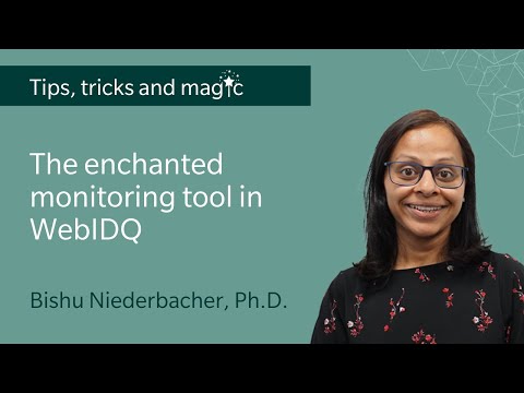 The enchanted monitoring tool in WebIDQ