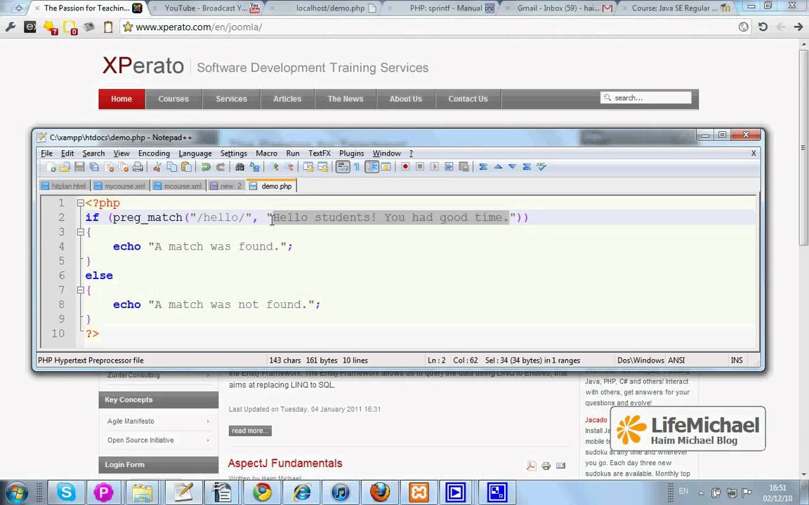 The preg_match Function in PHP