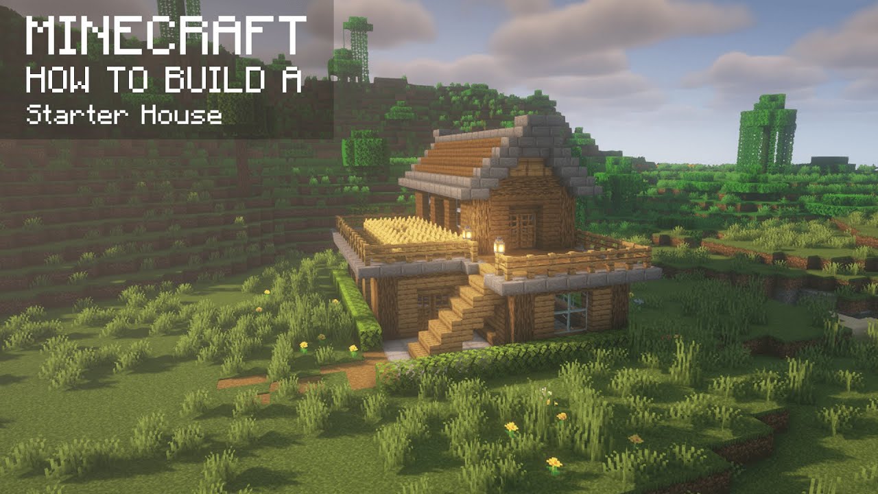 Minecraft: How To Build a Starter House [Tutorial] 🏠 #2 - Minecraft ...