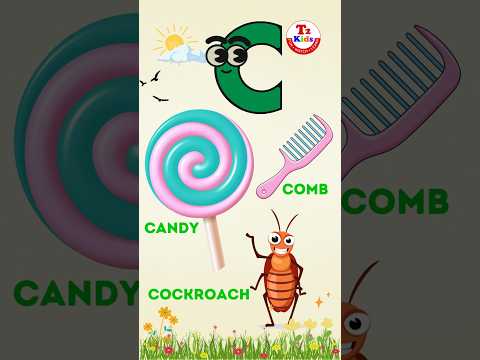 Words that start with C 'c' | C for Candy | C for Comb #shorts #kidslearning #preschool