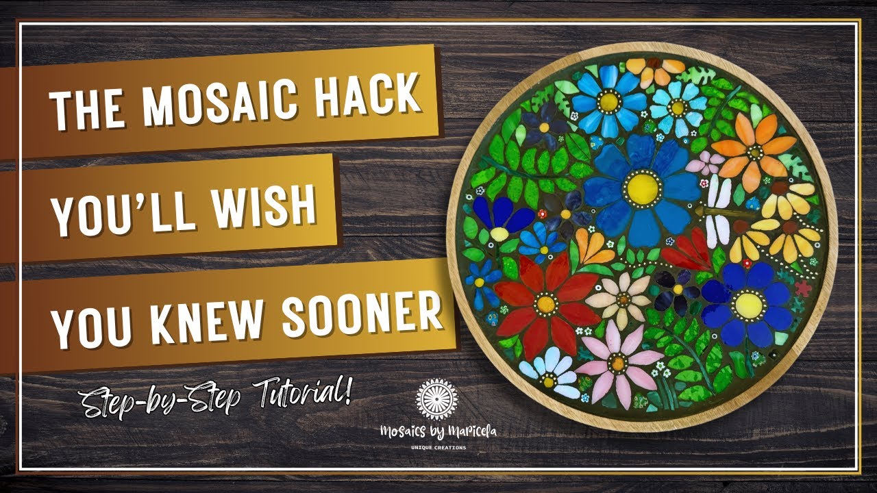 SECRET MOSAIC TECHNIQUE FOR PERFECT LAYOUTS | Botanical Tray Project