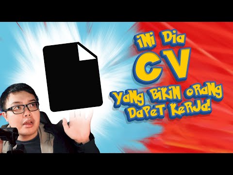 Contoh CV Orang Yang Bikin Diterima Kerja (Gratis Templatenya!)