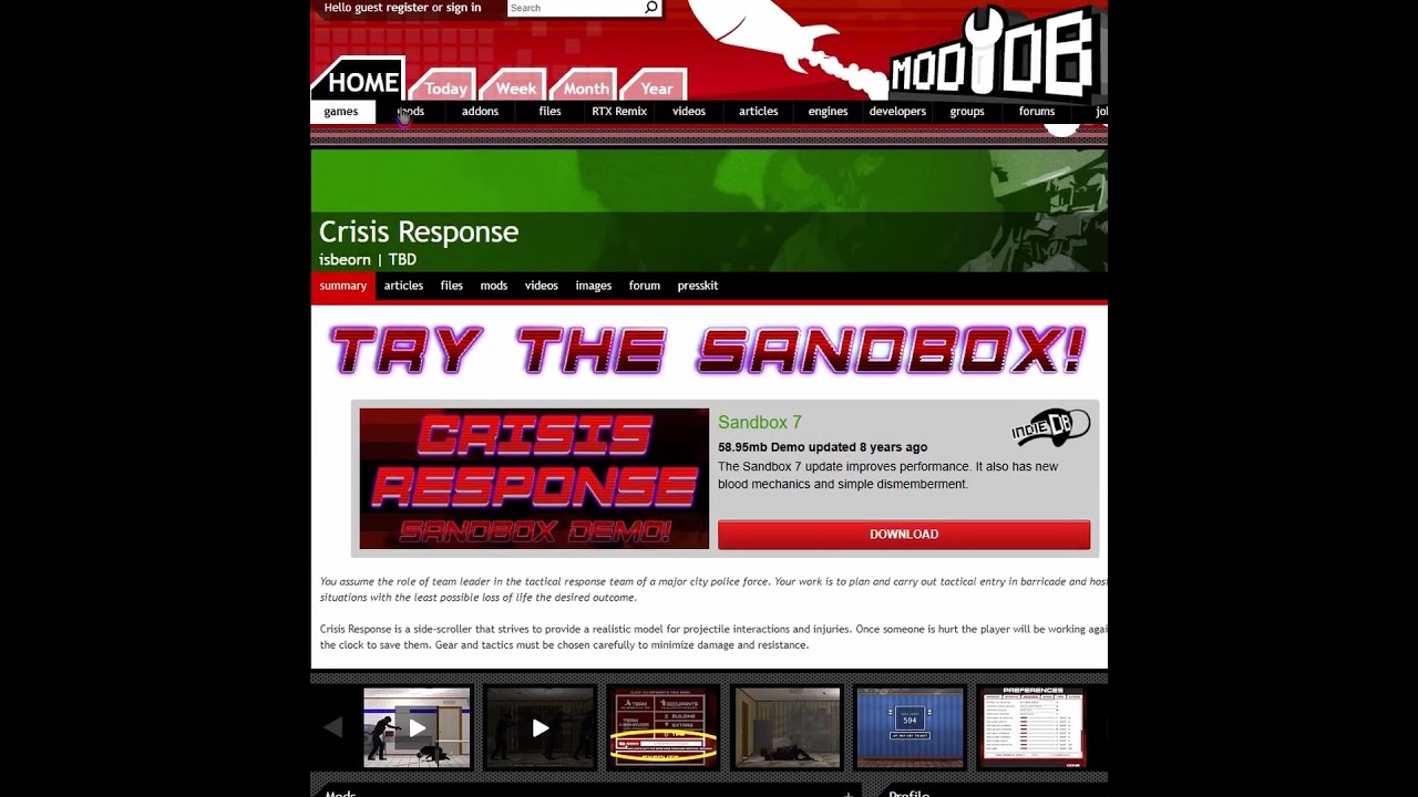 How To play Modded Crisis Response
