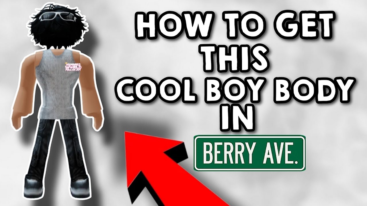 HOW TO GET THIS *COOL BOY BODY* IN BERRY AVENUE ROBLOX 2023 STEP BY STEP TUTORIAL 😎✨
