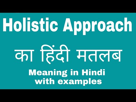 Holistic Approach Meaning in Hindi/ Holistic approach का अर्थ या मतलब क्या होता है.