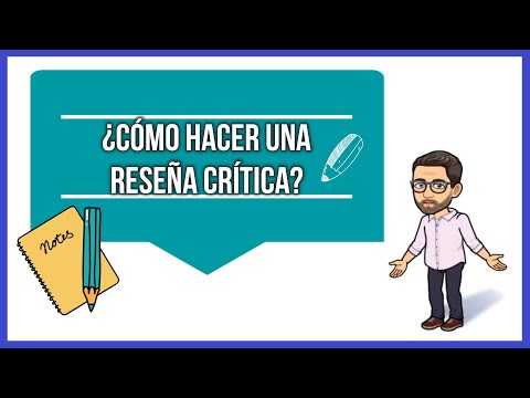 Tutorial ¿Cómo hacer una reseña crítica? | PENSAR Y CREER