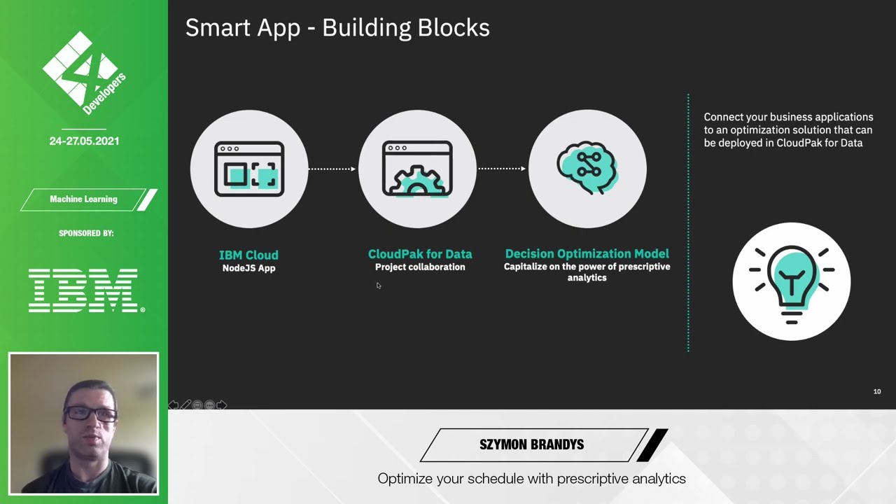 4Developers 2021: Optimize your schedule with prescriptive analytics - Szymon Brandys