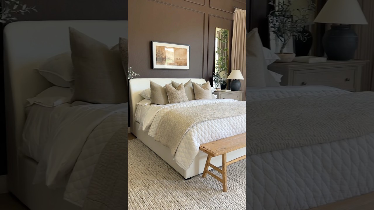 The Layton Bed—relaxed, refined, and perfectly chic 📹: @elpetersondesign #mypotterybarn