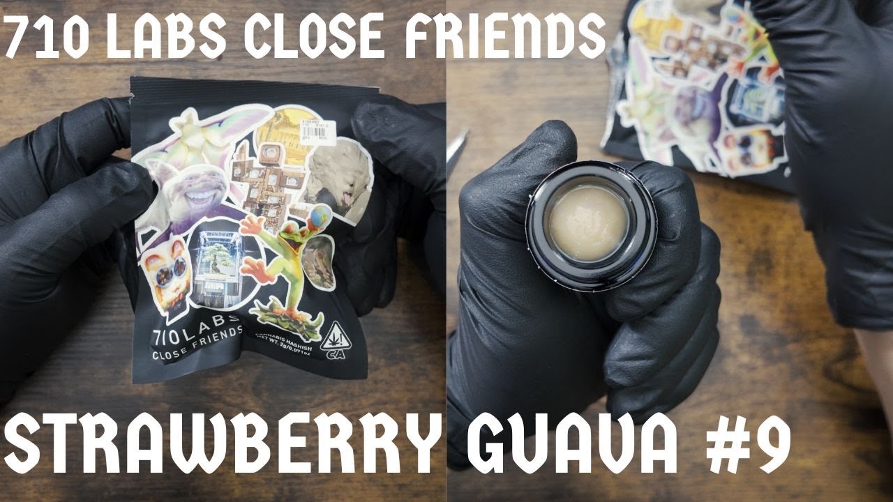 🔥 710 Labs STRAWBERRY GUAVA #9 Close Friends Drop — 2g of FIRE Live Rosin Review! 🍓💨