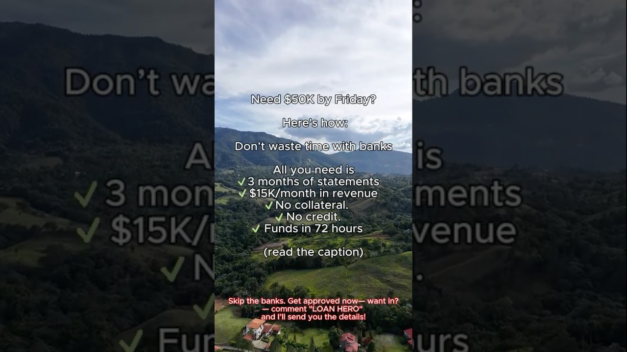 How to Get $50K by Friday | No Collateral, No Credit Needed