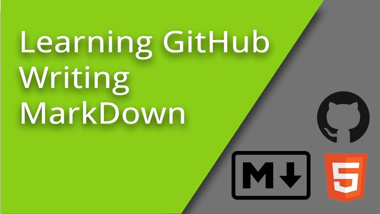 Learning GitHub - How to Write MarkDown