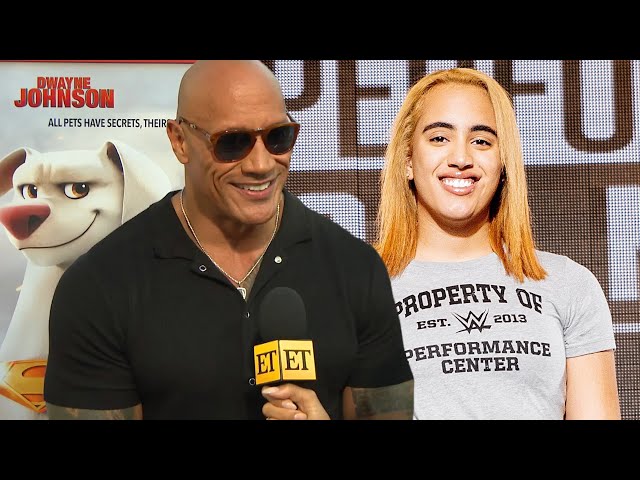 How did The Rock react to Simone Johnson's first in-ring appearance?