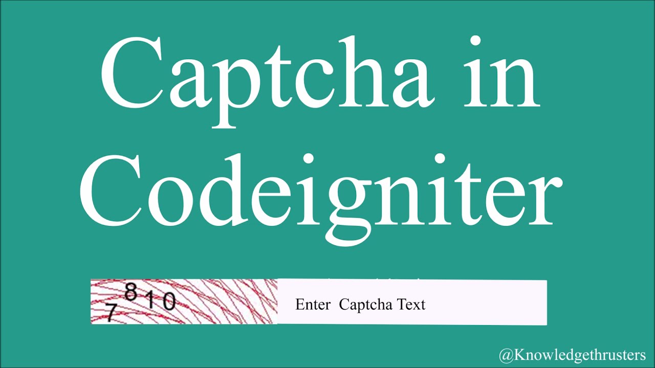 Create Helper for Captcha in CodeIgniter | Code Optimization  | Part -3