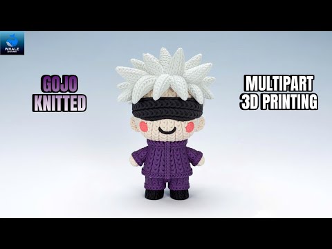 🧸 Gojo Satoru - Knitted - Crochet - Multipart・ 3MF File for 3D printing ...