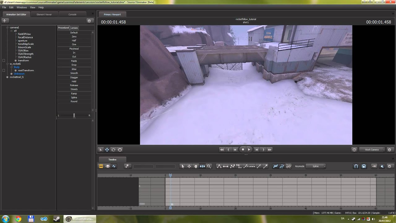 Source Filmmaker - Tutorial - Rocket camera