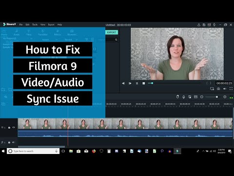 Filmora Video Editor Tutorial - FIX AUDIO SYNC ISSUE - For Beginners - How To