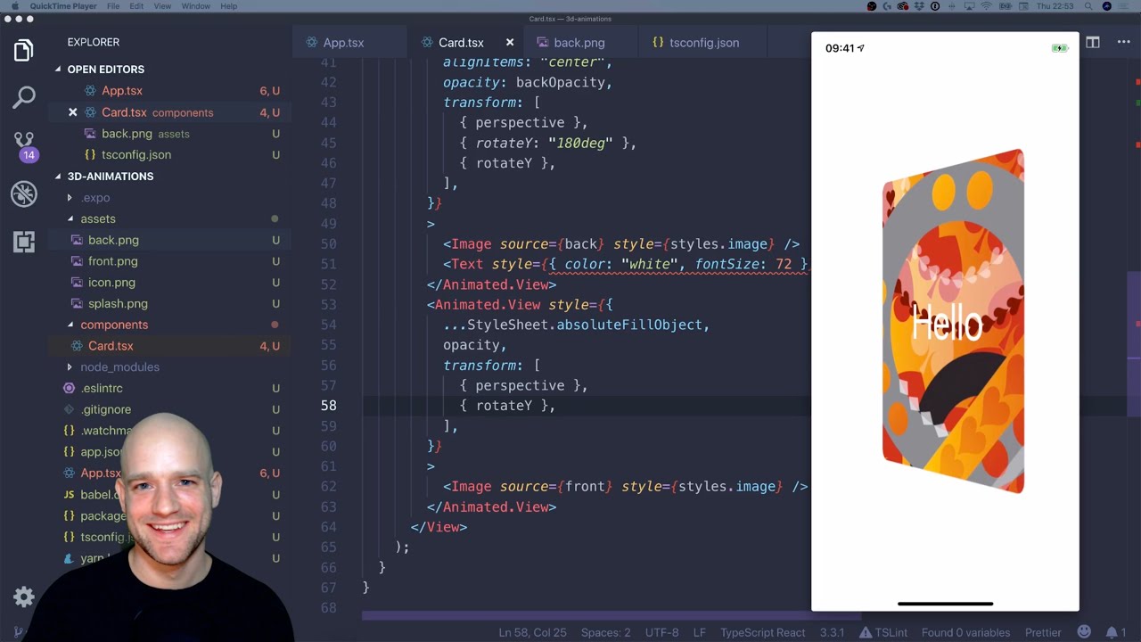 3D Flip Animations in React Native