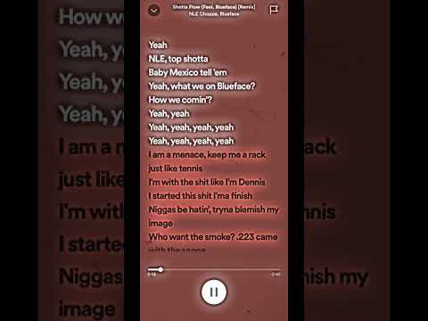 shotta flow - nle choppa #lyrics #spotify #trending #foryou #music #rap #rapmusic #nlechoppa