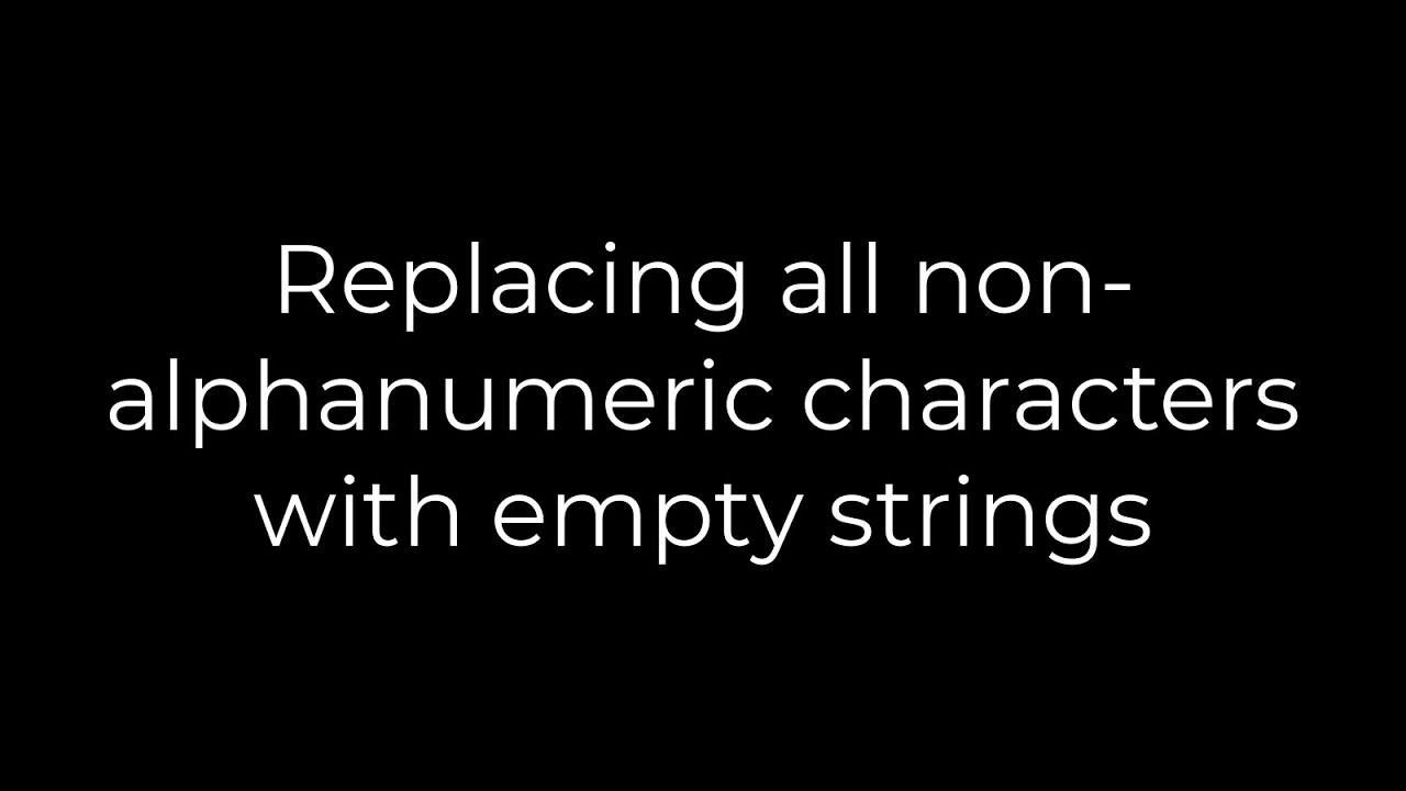 Java :Replacing all non-alphanumeric characters with empty strings(5solution)