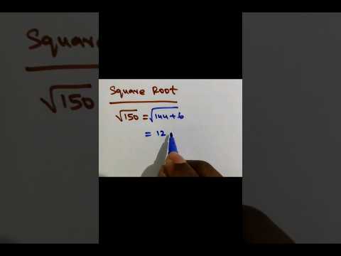 Square root short tricks for 150 #squareroot #shortrick #maths