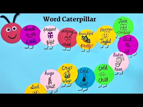 Word Caterpillar || Caterpillar Synonym Activity for Kids || Holiday Homework