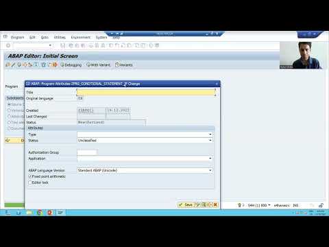 12 - ABAP Programming - Conditional Statements - IF Part1