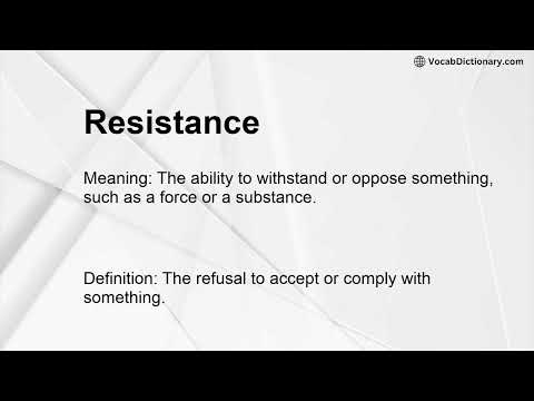 Resistance Meaning
