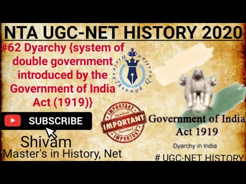 Dyarchy || System of Double Government || Concept Ideas and Terms || UGC Net History 2020 ||