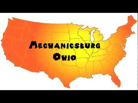 How to Say or Pronounce USA Cities — Mechanicsburg, Ohio