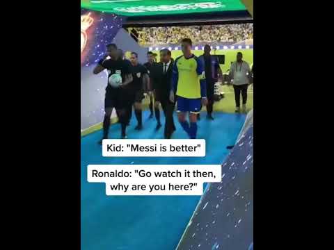 Angry Cristiano Ronaldo Screams At Kid Who Says Lionel Messi Is Better At Football 🤬