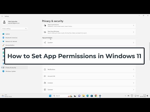 How to Set App Permissions in Windows 11
