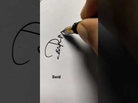 David name signature ideas #shorts #art #calligraphy #paint #artist