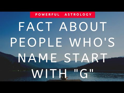 Nature and Secret Personality Traits of People Whose Name Start With The G letter