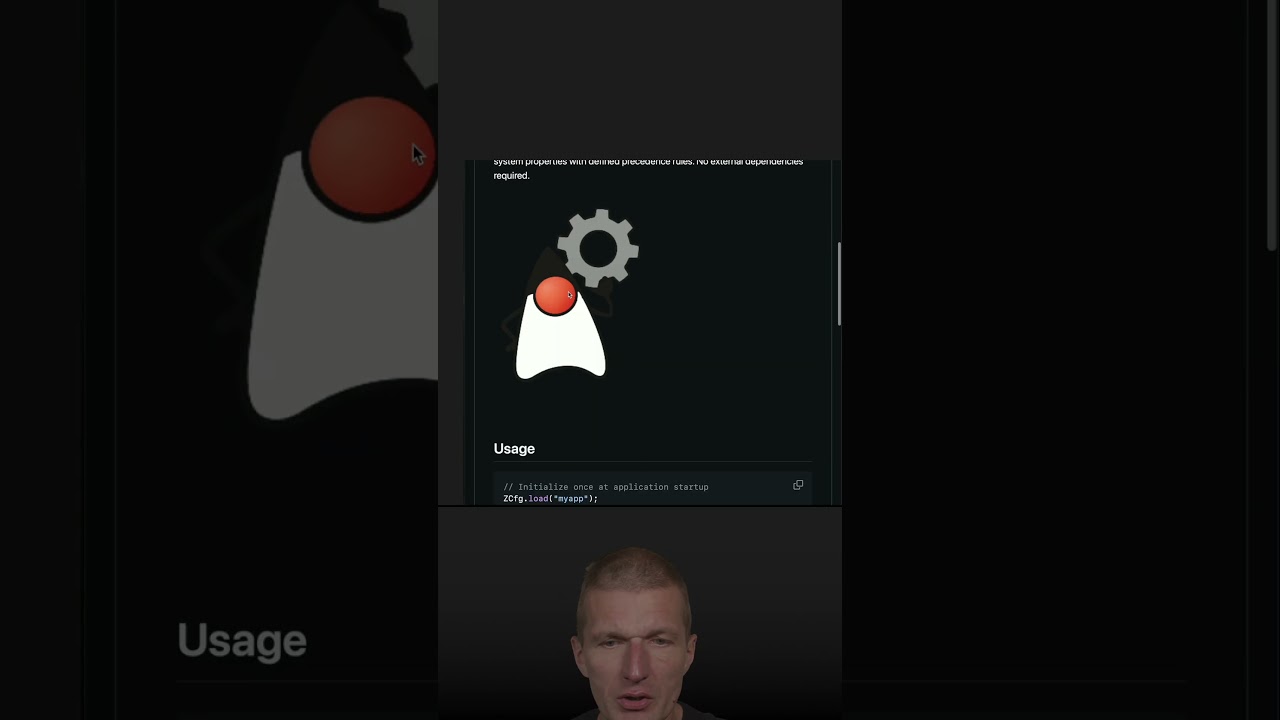 The Zero Dependencies Configuration (zcfg) #java #shorts #coding #airhacks