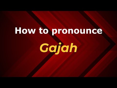How to pronounce Gajah in Malaysia? Malaysian pronunciation of Gajah - Pronounce Names