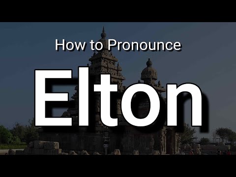 Elton - Pronunciation and Meaning