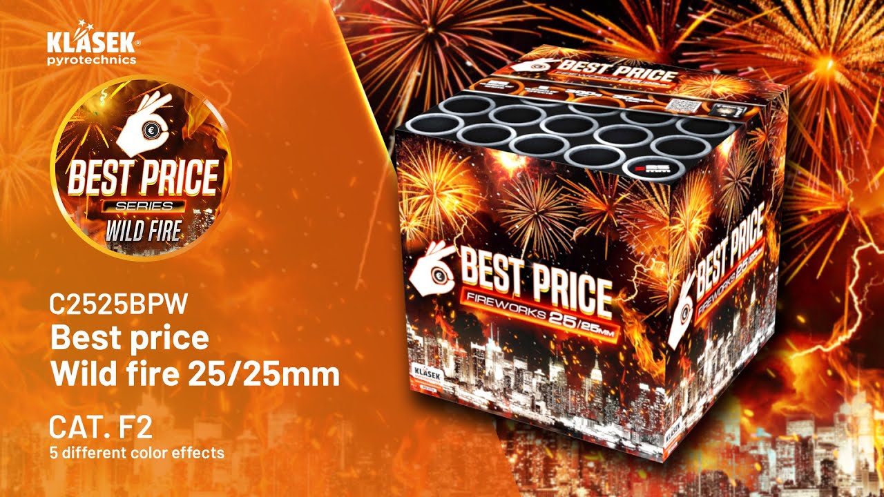 Kompaktní ohňostroj BEST PRICE WILD FIRE MAXIM 25 ran 25mm | PyroSR.cz