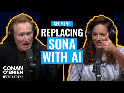 Conan Is Working Tirelessly To Replace Sona With AI | Conan O'Brien Needs A Friend
