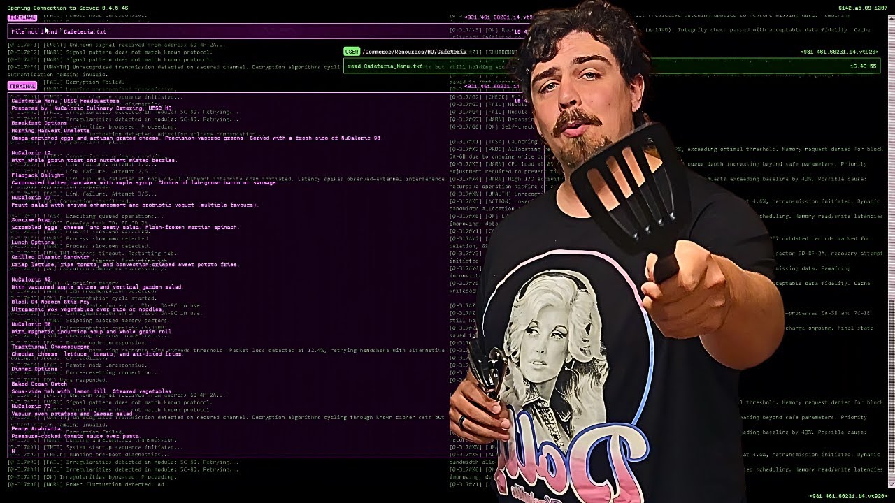 UESC HQ Cafeteria Menu Lore Analysis