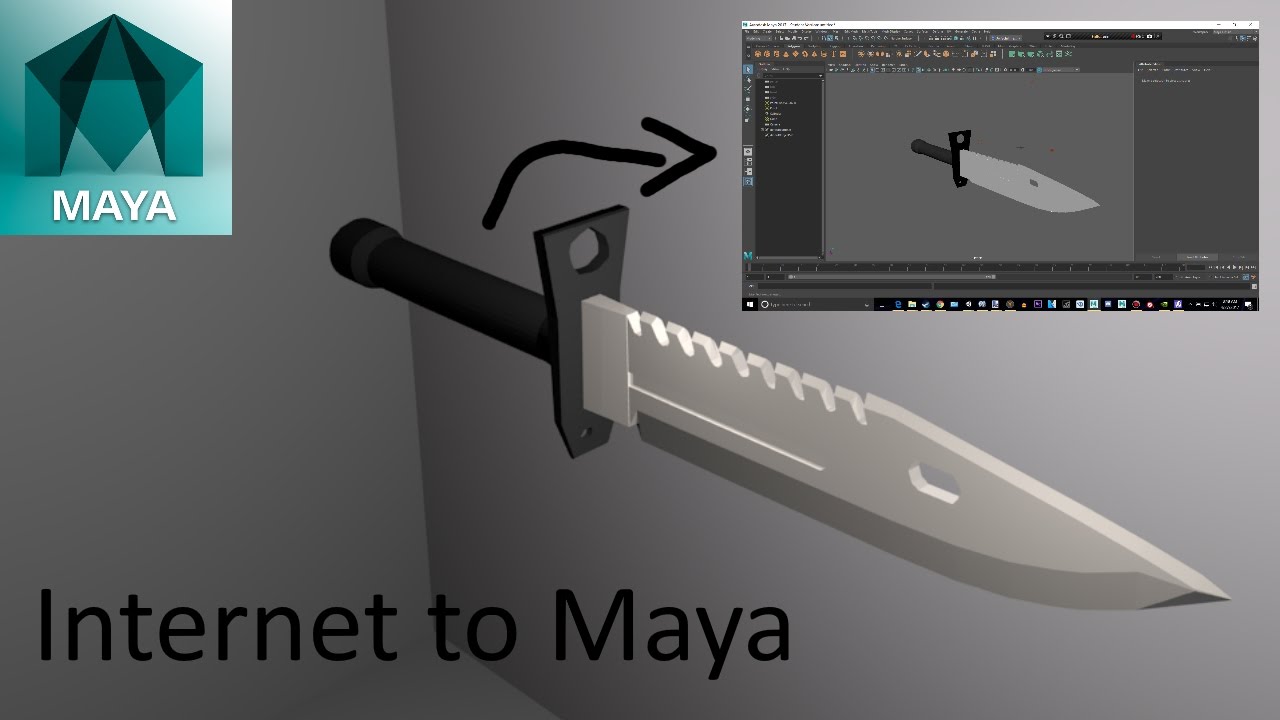 Maya 2017 How to import models you find on the internet