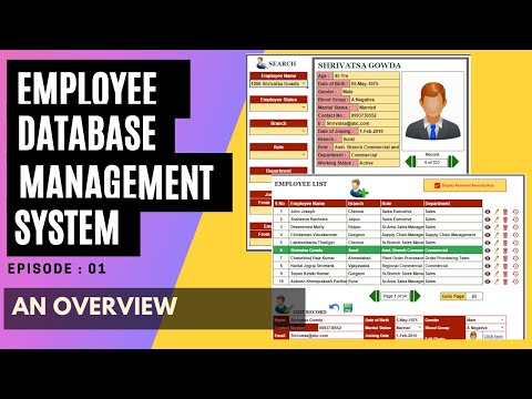01 EMPLOYEE DATABASE MANAGEMENT SYSTEM | LAZINESS AND EXCEL