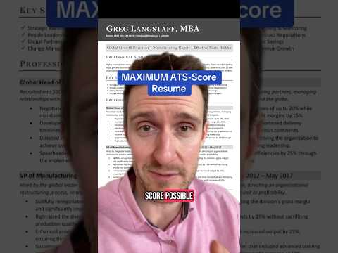 If you apply to a job online… you better know how to play the ATS game! #resume #cv #jobsearch
