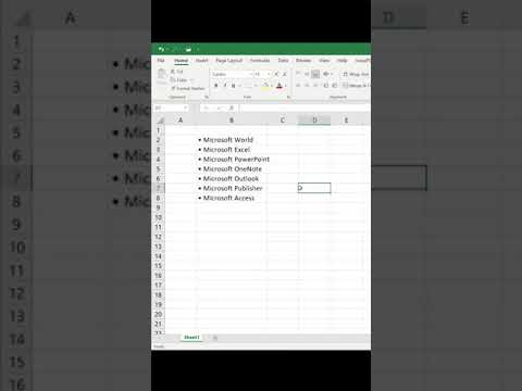 Keyboard Shortcut to Add Solid Bullet Points in Excel