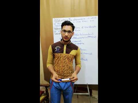 Allotropy Definition Examples and Characteristics explained in detail in urdu/hindi