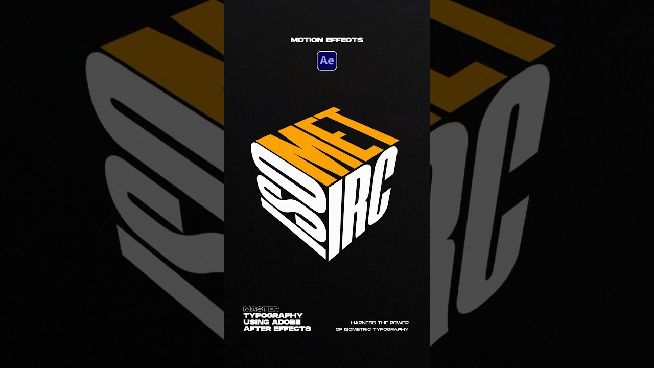 Make Powerful Isometric 3D Typography in After Effects