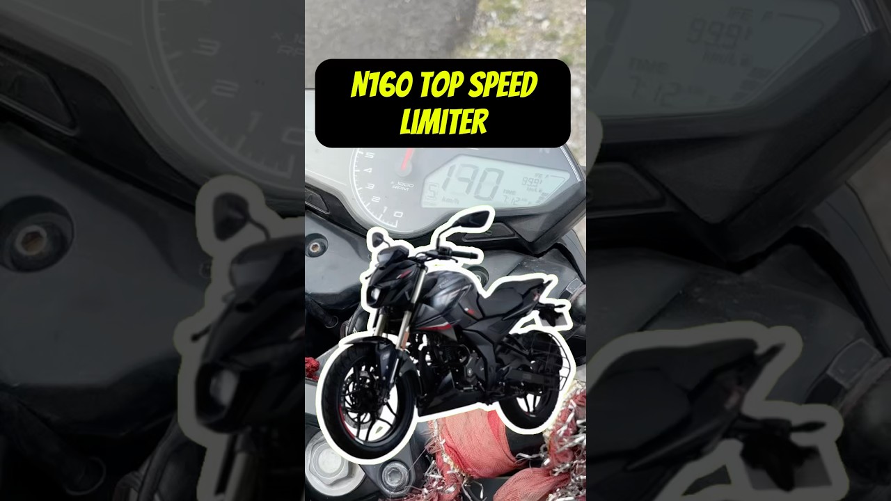 N160 top speed limiter 🤯🤯 #n160 #pulsarn160 #topspeed