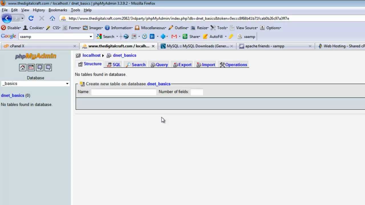 Intro to Web Databases | Lesson 2 - Working with phpMyAdmin